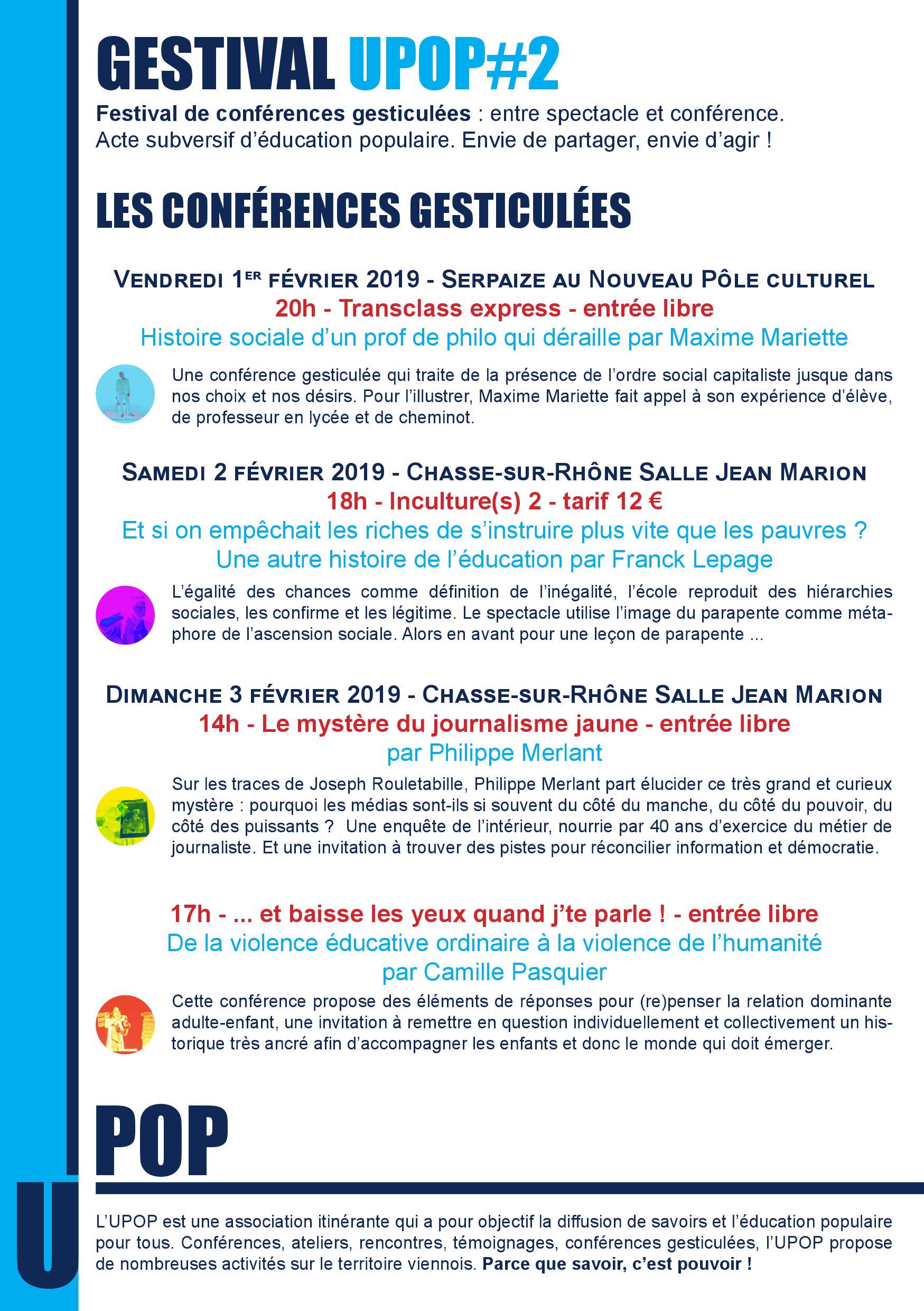 Du nouveau sur la chaîne vidéo de l’upop – UPOP